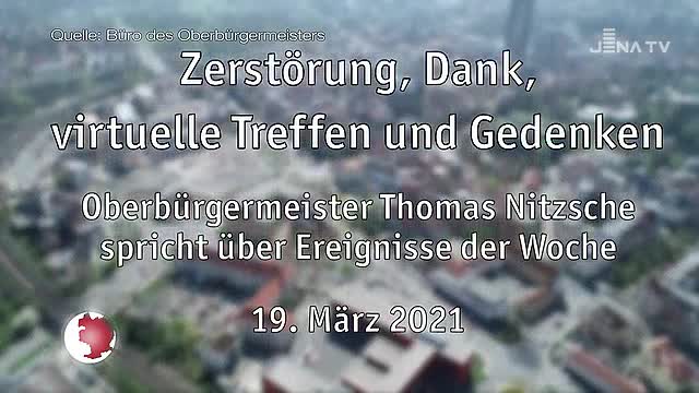 Aktuelles in Jena: Oberbürgermeister Thomas Nitzsche spricht u.a. über ...