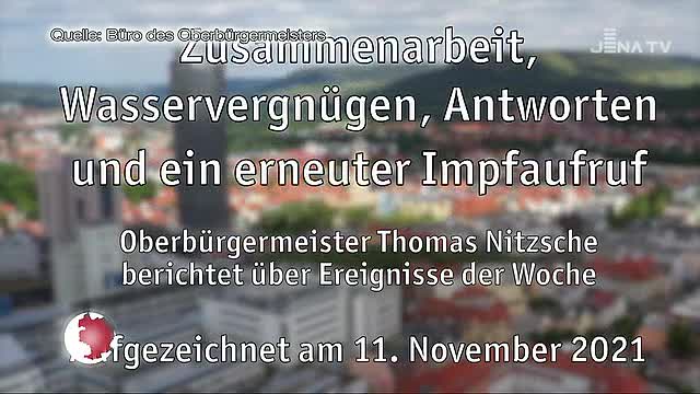 Video-Botschaft aufgenommen: Oberbürgermeister Thomas Nitzsche spricht ...