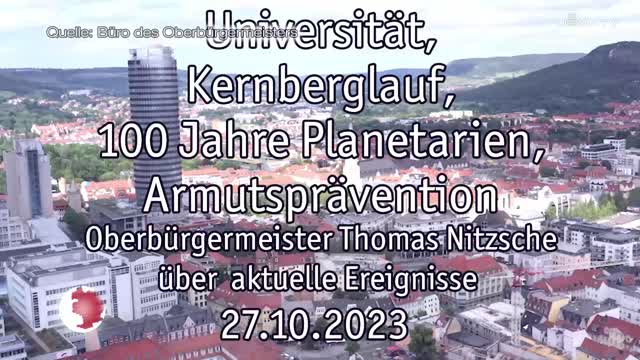 Oberbürgermeister Thomas Nitzsche spricht über die vergangene Woche ...