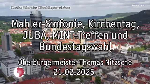 Wochenrückblick – Oberbürgermeister Dr. Thomas Nitzsche spricht über ...